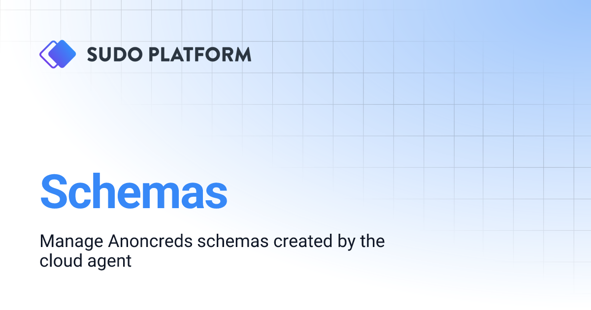 Schemas | Sudo Platform